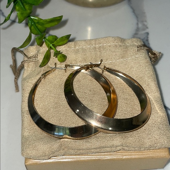 JTV | Jewelry | Jtv Gold Earrings Modern Minimalist Design | Poshmark
